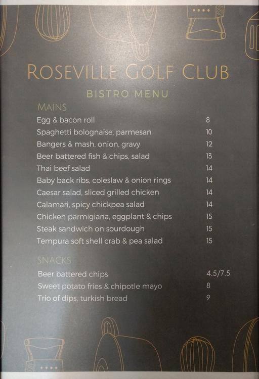 Menu at The First Cut restaurant, East Lindfield