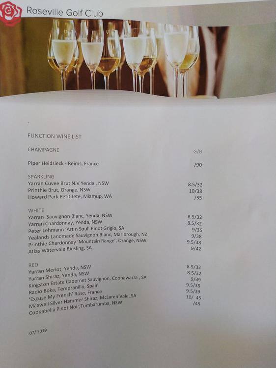 Menu at The First Cut restaurant, East Lindfield