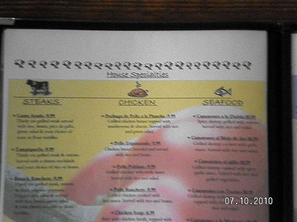 Santa Cruz Mexican Grill Menu, Menu for Santa Cruz Mexican Grill ...