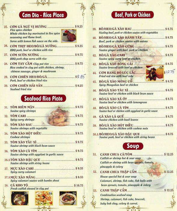 Menu at New Sandy's Cafe & Deli, San Francisco