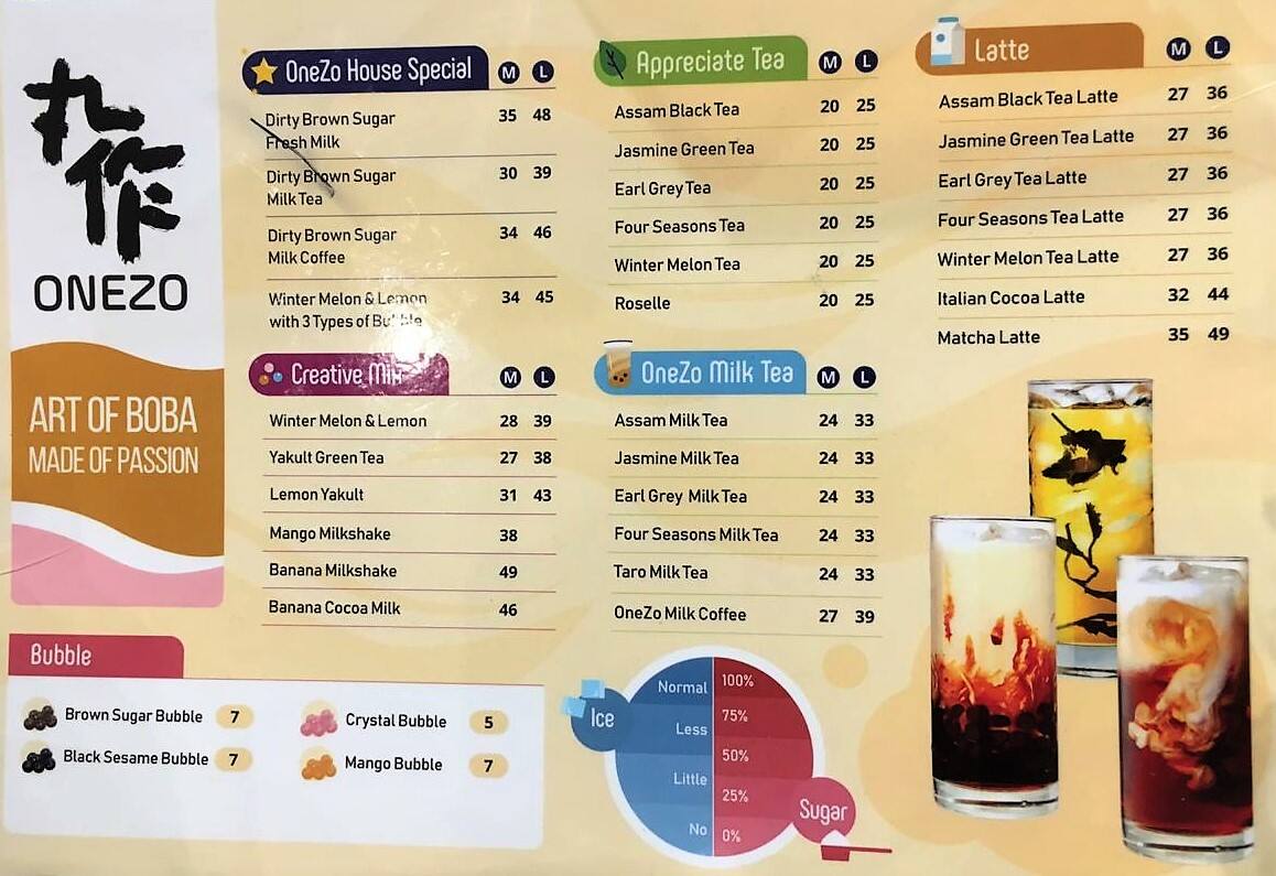 Onezo Menu, Menu for Onezo, Grogol, Jakarta - Zomato Indonesia