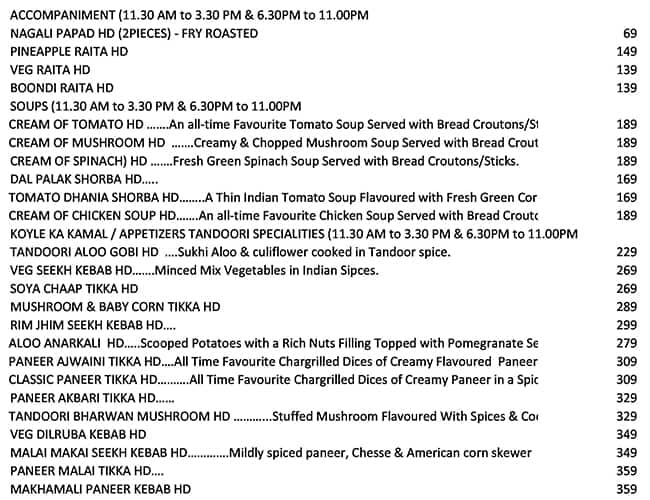 Menu at Namaste Chef by Asian Wok & Grill, Nashik