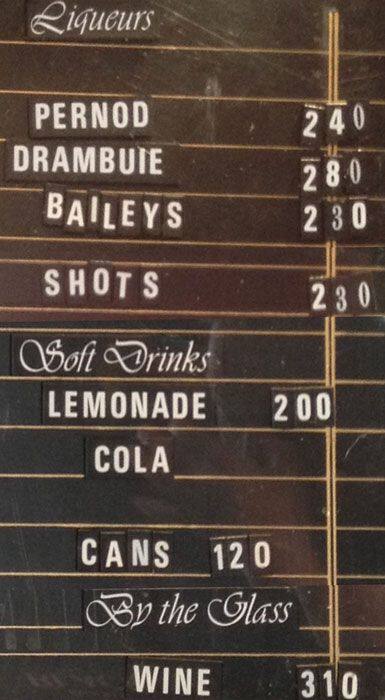 Menu at The Hoppy pub & bar, Edinburgh, 23 Marionville Rd