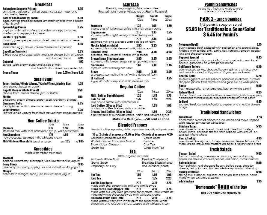 Daily Dose Cafe A Milwaukee Foto Del Menu Con Prezzi Urbanspoon Zomato Daily Dose Cafe A Milwaukee Foto Del Menu Con Prezzi Urbanspoon Zomato
