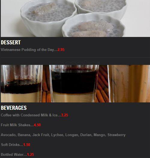 Menu at Just Pho-Nomenal restaurant, Newmarket, 130 Davis Dr #16