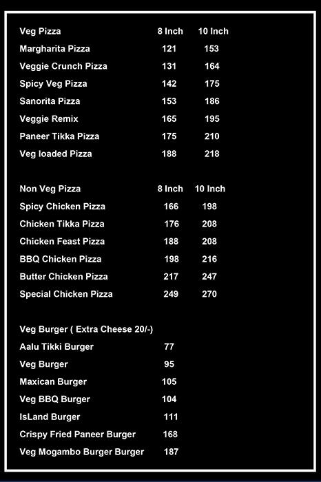Menu of Megha Food Cafe, Kalyan, Thane