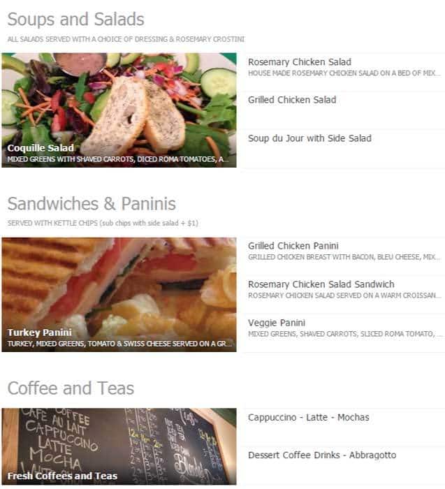 Menu at Abita Roasting Co. Madisonville cafe, Madisonville