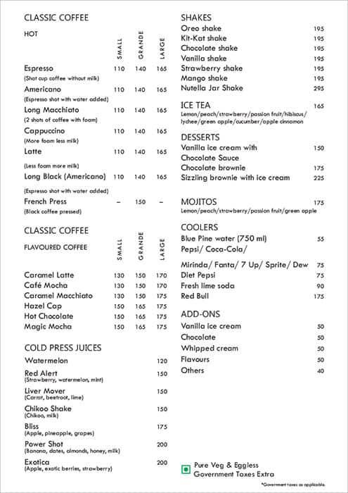 Menu at Tea Villa Café, Charni Road, Mumbai, Shop No. 1