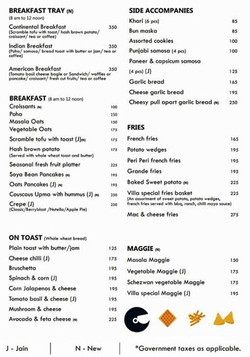 Tea Villa Cafe Menu, Menu for Tea Villa Cafe, Vashi, Navi Mumbai - Zomato