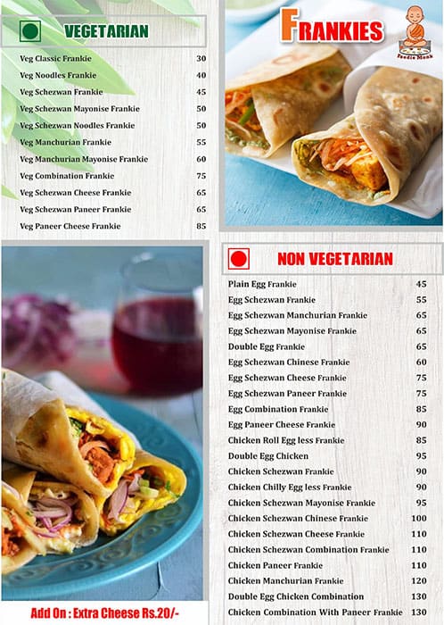 Menu of Foodie Monk, Dahisar West, Mumbai