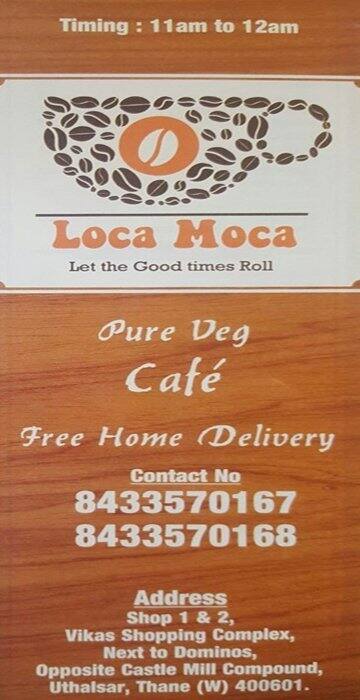 Loca Moca Cafe Menu, Menu for Loca Moca Cafe, Castle Mill, Thane West ...