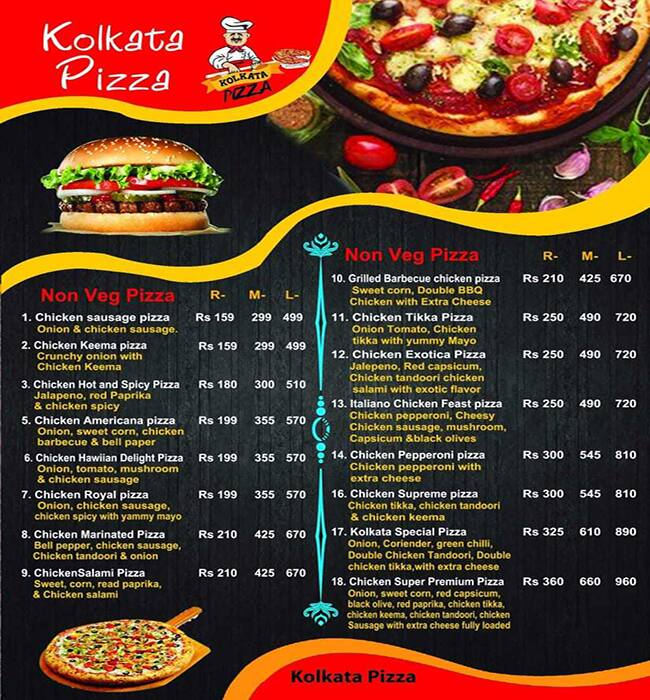 Menu at KOLKATA PIZZA, Kolkata, 6C