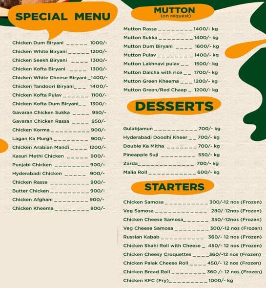 Menu of Easy Eats, NIBM Road, Pune
