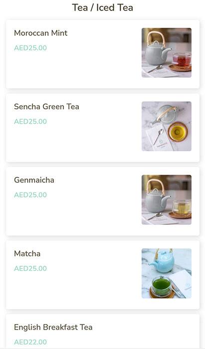 Menu at Yamanote Atelier Al Ferdous 2 cafe, Dubai, AL FERDOUS 2 SHOP 1 ...