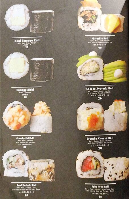 Menu at Torico Sushi, Noodle & Rice restaurant, South Jakarta, Jalan HR ...