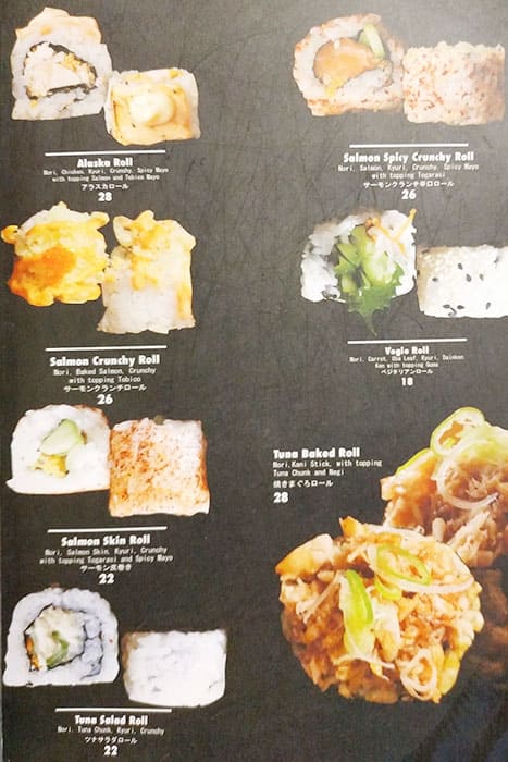 Menu at Torico Sushi, Noodle & Rice restaurant, South Jakarta, Jalan HR ...