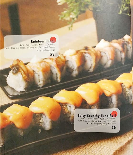 Menu at Torico Sushi, Noodle & Rice restaurant, South Jakarta, Jalan HR ...