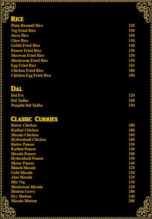 Menu at THE PARATHA GALLERY, Bengaluru