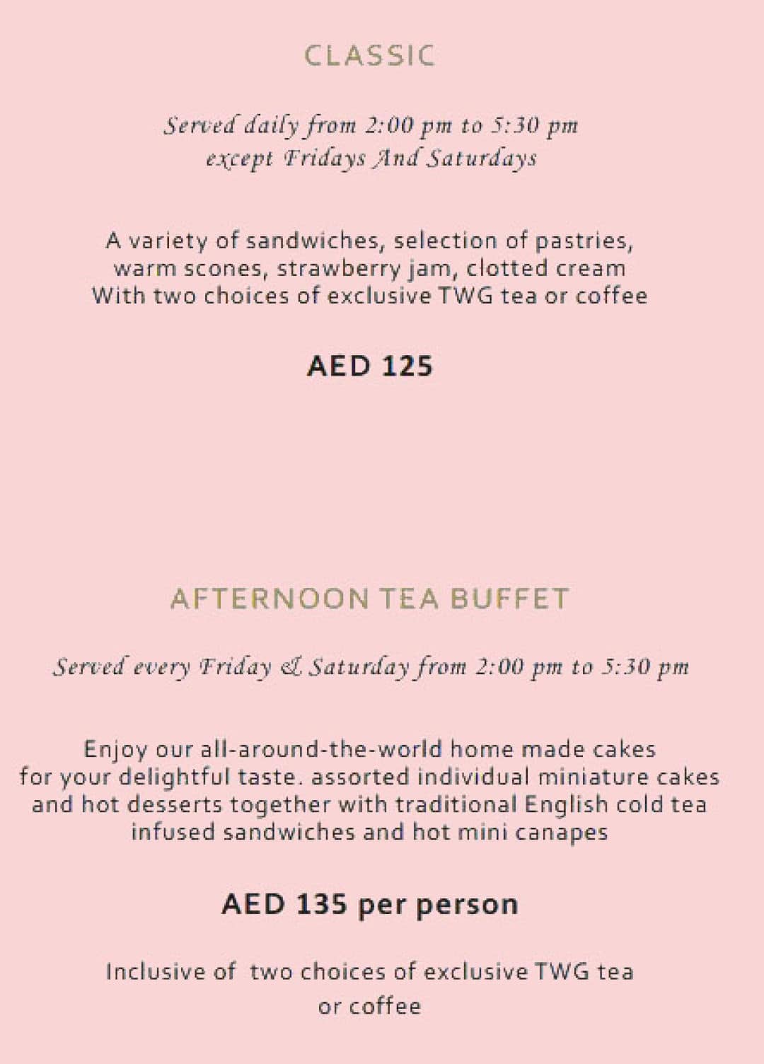 Menu of Plato's - Atlantis The Palm, Palm Jumeirah, Dubai