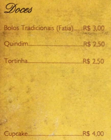 Menu em Café Florian, Porto Alegre, Rua Marechal Floriano Peixoto 185