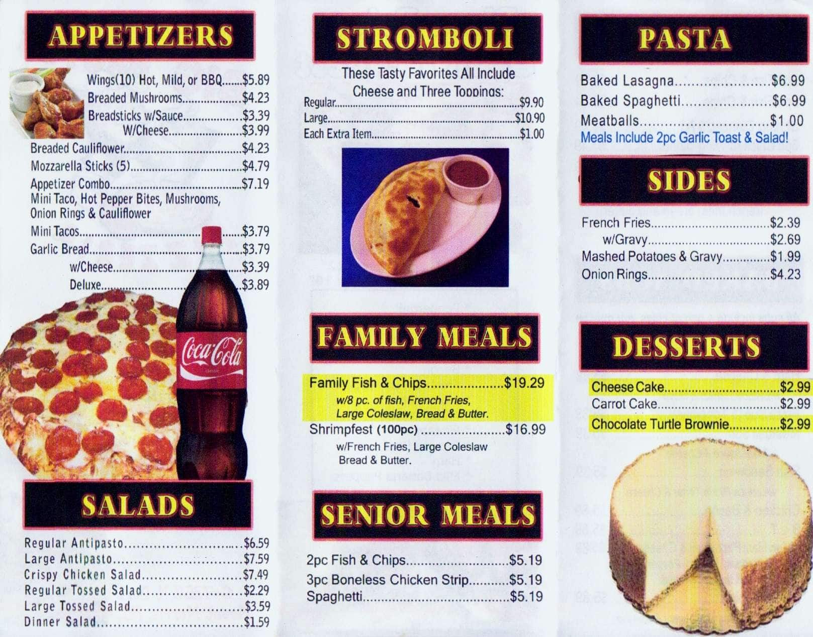 Online Menu of Big Brutus 2 For 1 Pizza Restaurant, Mount Morris ...
