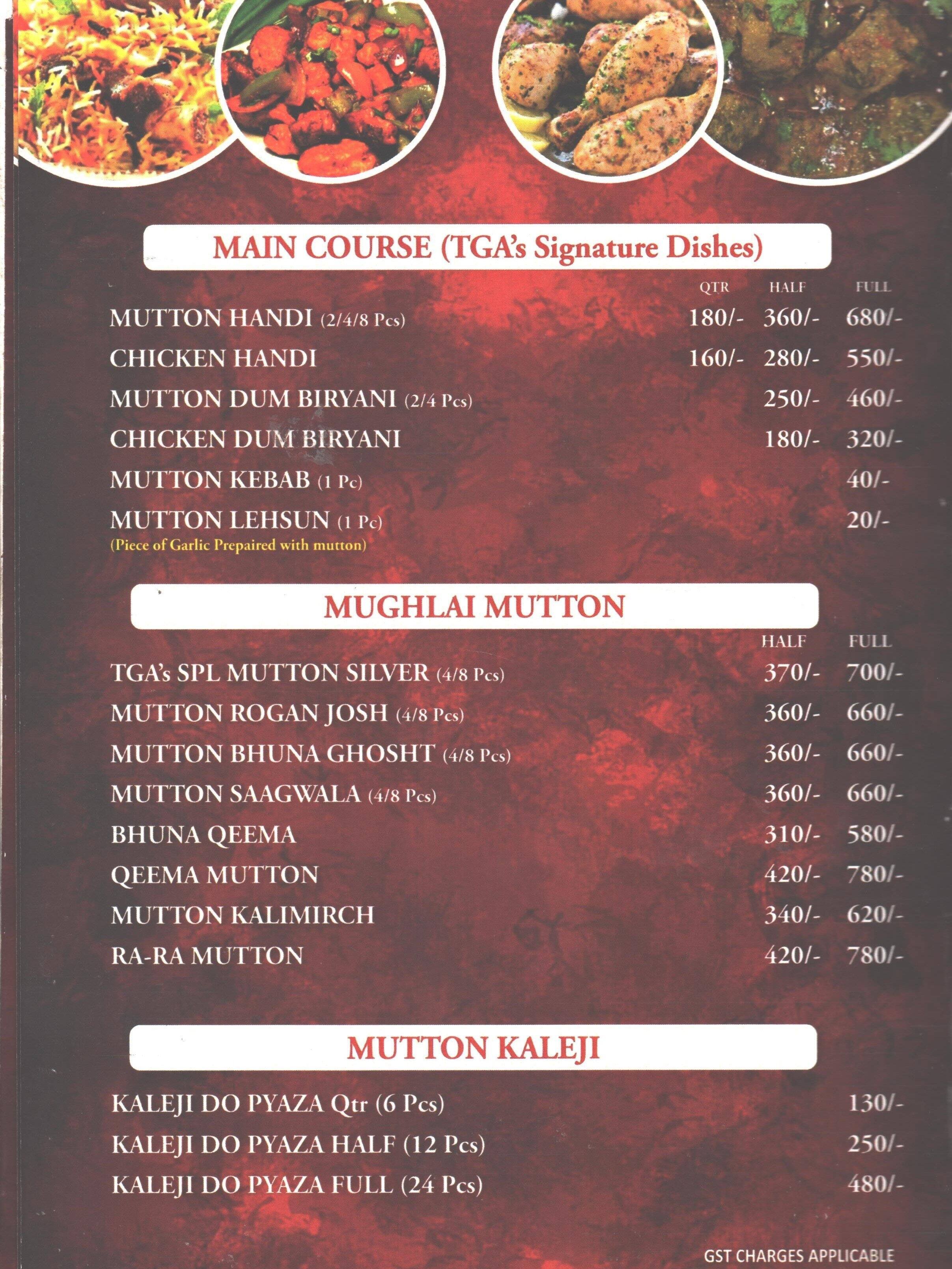 Menu at Awadh Eating Center, Lucknow, 1/392