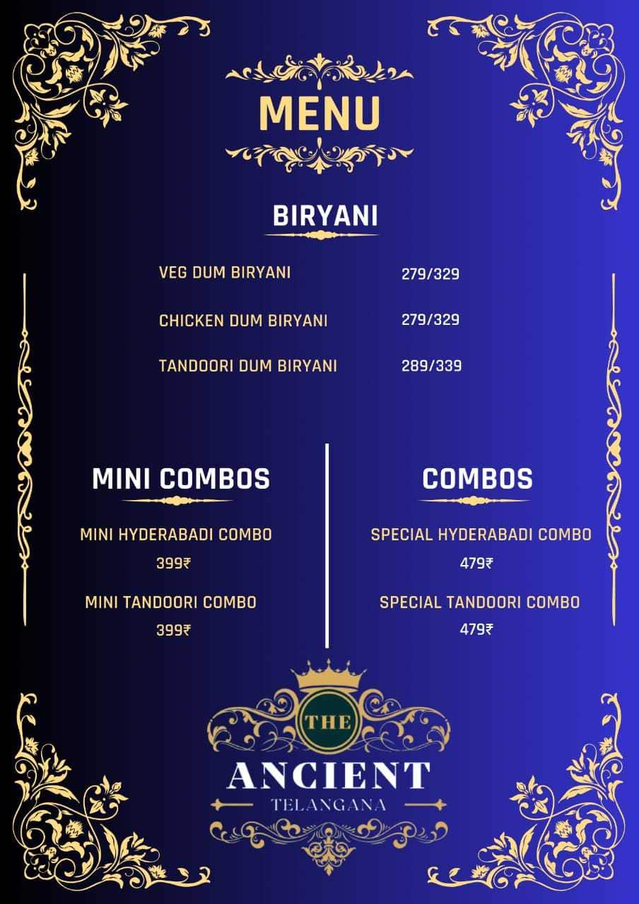 Menu of Ancient Telangana, Hinjawadi, Pune