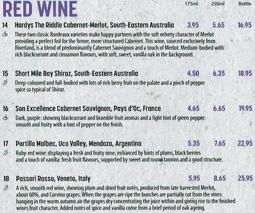 Menu at Fox Connaught pub & bar, London, Lynx Way