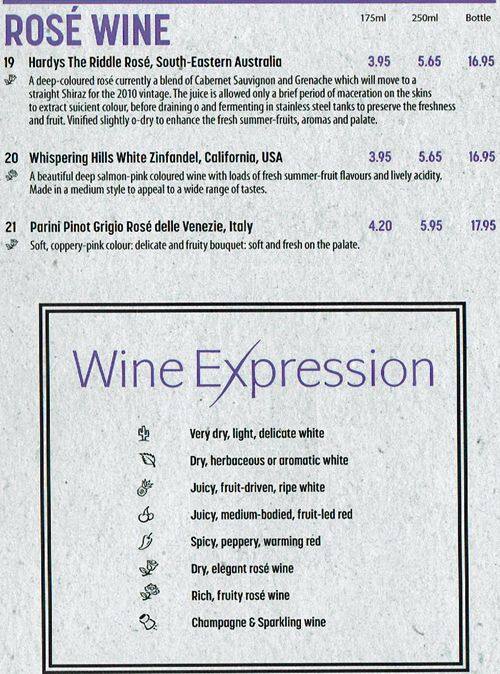 Menu at The Fox, Excel pub & bar, London, Warehouse K