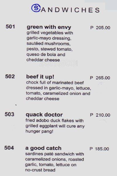 Menu at Kitchen City restaurant, Makati, Ayala Ave