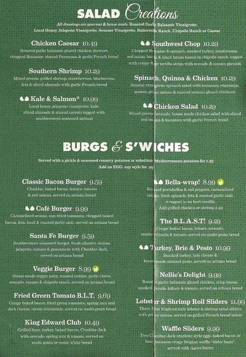 Menu at Slick Willies Pool Hall pub & bar, Houston, Westheimer Rd