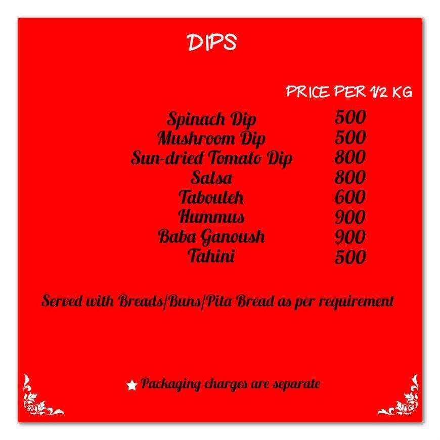 Menu at The Couch Tomato, Hyderabad