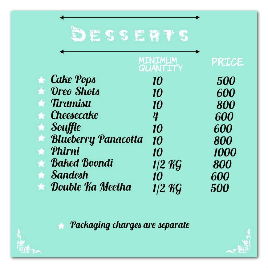 Menu at The Couch Tomato, Hyderabad