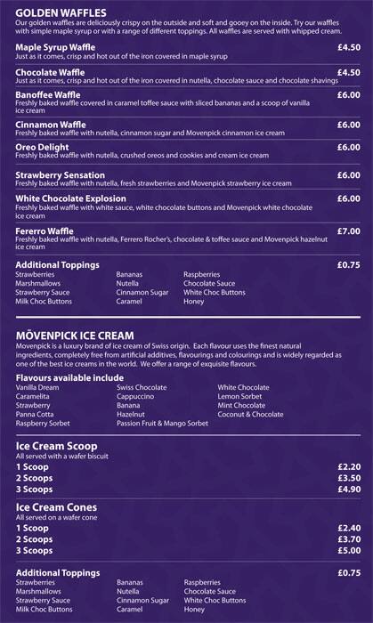 Menu at Coco's Grillhouse & Desserts, Rochdale
