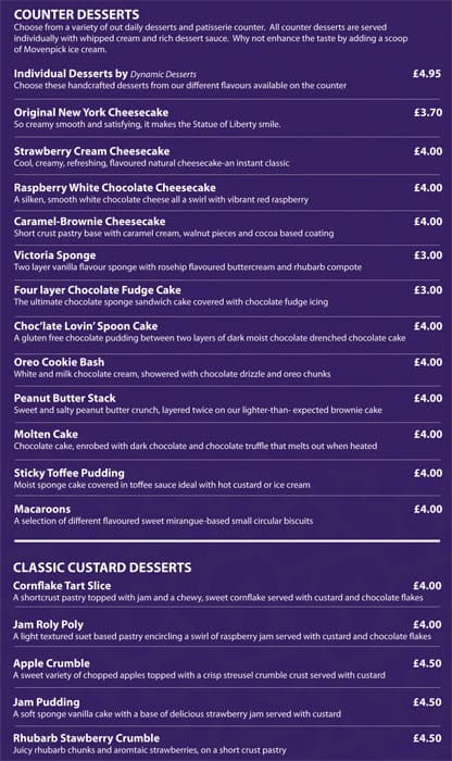 Menu at Coco's Grillhouse & Desserts, Rochdale