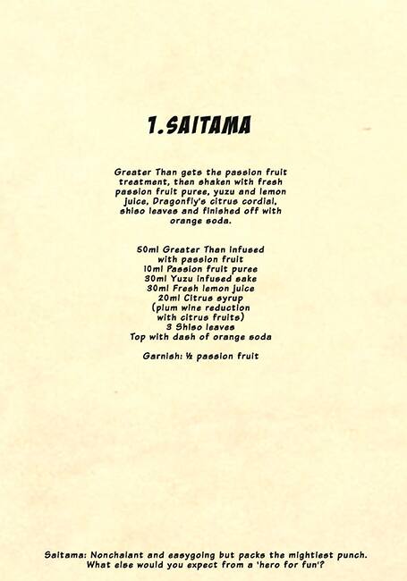 Dragonfly Experience Menu, Menu podniku Dragonfly Experience, Aerocity ...