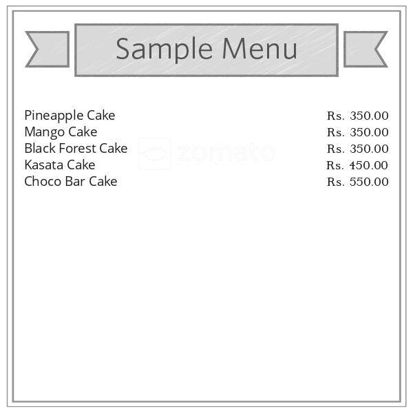 Menu of Cake Point, Kasarvadavli, Thane West, Thane