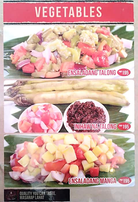 Menu at Diner's Bulalo restaurant, Laurel, Mendez Crossing East