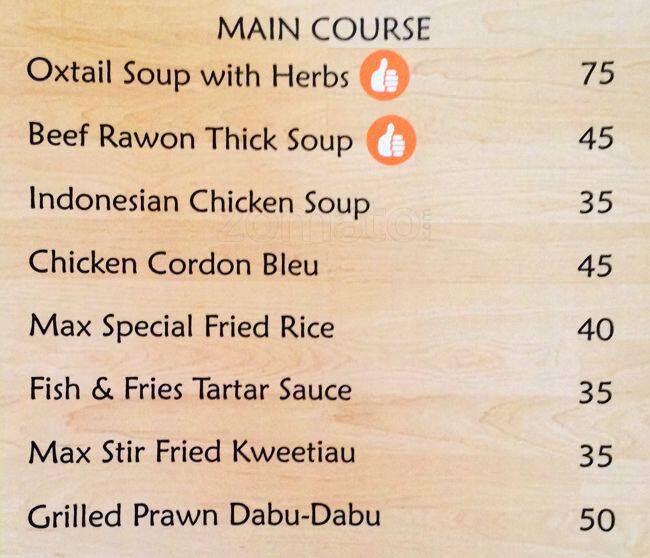 Menu at Coffee World Sabang cafe, Jakarta, Jl. H. Agus Salim No.24