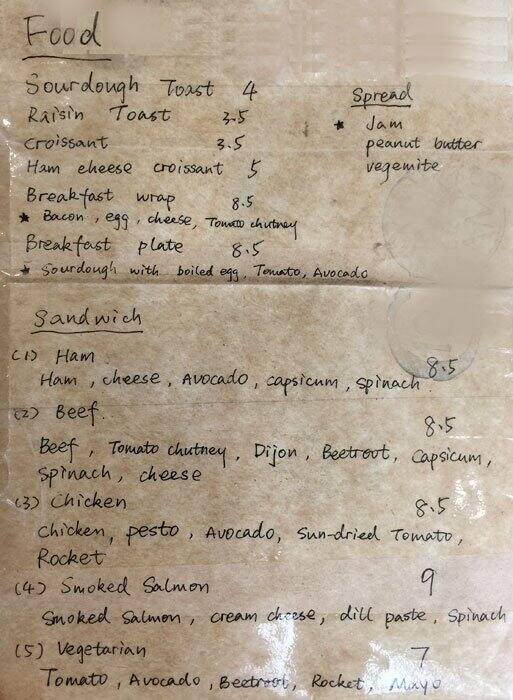18 Grams Coffee Projects Menu, Menu for 18 Grams Coffee Projects ...