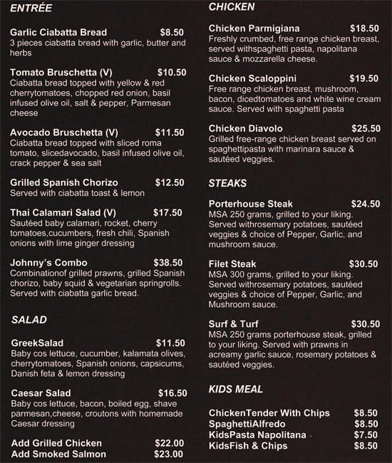 Menu at Beaumaris Cafe & Restaurant, Ocean Reef