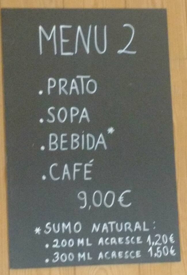 Menu em ANDRÉ – A Mercearia Familiar, Oeiras