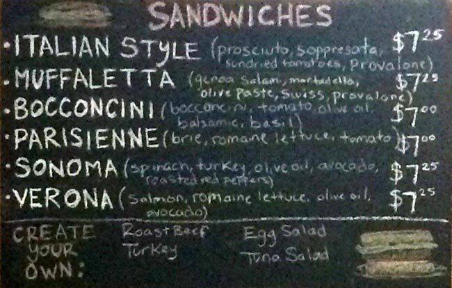 Menu at Fresh Start Bakery & Cafe, Toronto
