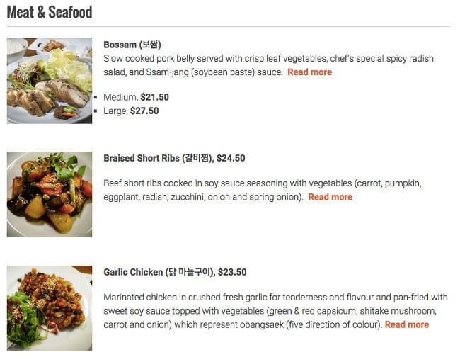 Menu at Chef Kim Korean Restaurant, Hazelwood Park, 4 Linden Ave