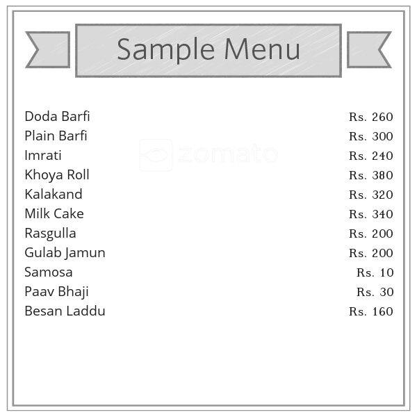 Aggarwal Sweets India Menu, Menu for Aggarwal Sweets India, Rajendar ...