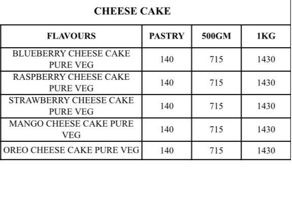 Menu at Jeden - The Cake Expert Lower Parel, Mumbai