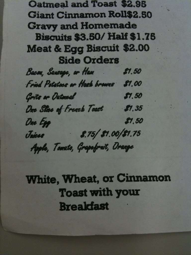 Menu at Stone House Restaurant, Delphi