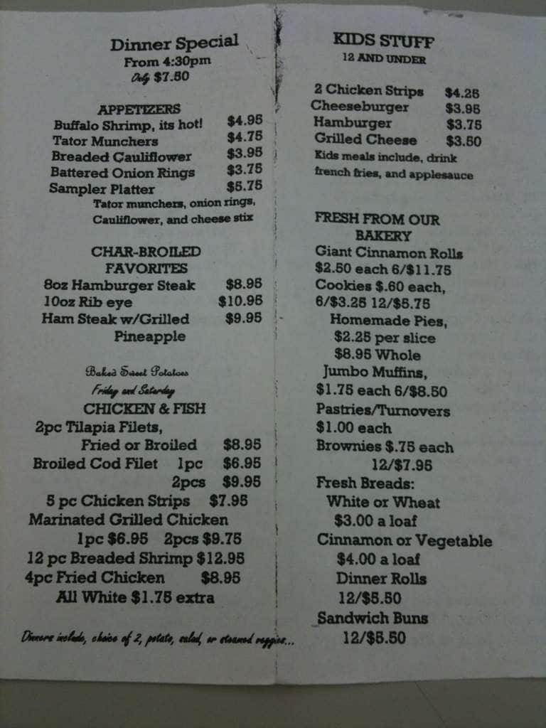 Menu at Stone House Restaurant, Delphi