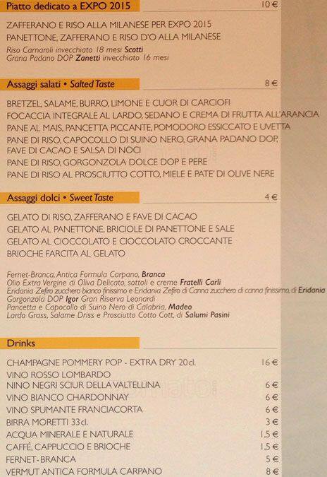 Davide Oldani - Zafferano e Riso alla Milanese a Milano: Foto del Menu ...