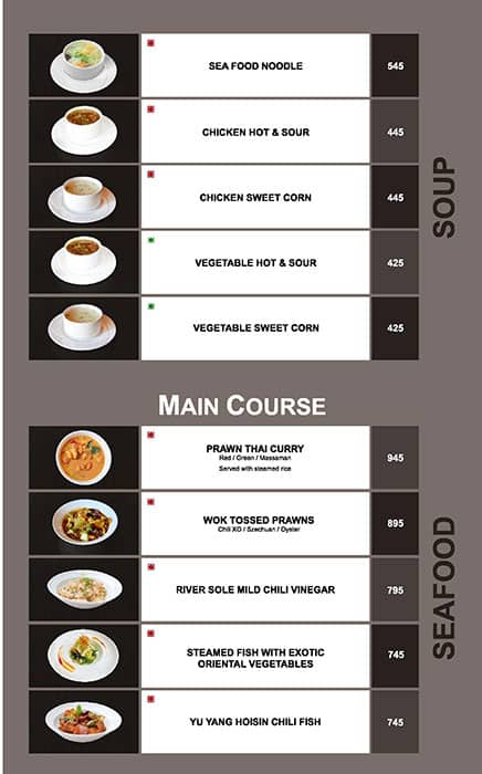 Menu at Royal Bistro Brewery, New Delhi